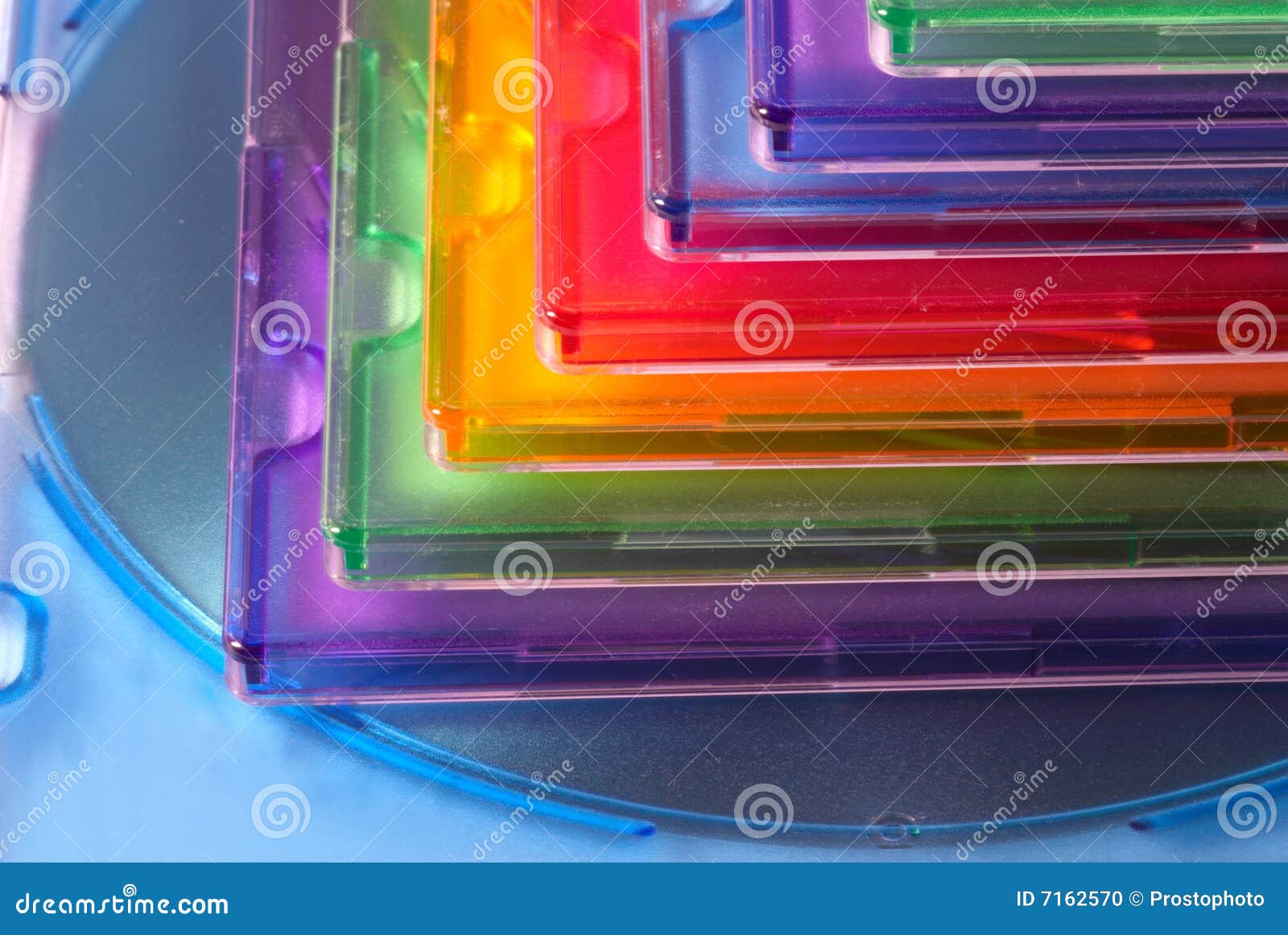 Color Boxes for Compact Disc Stock Photo - Image of bright, black: 7162570