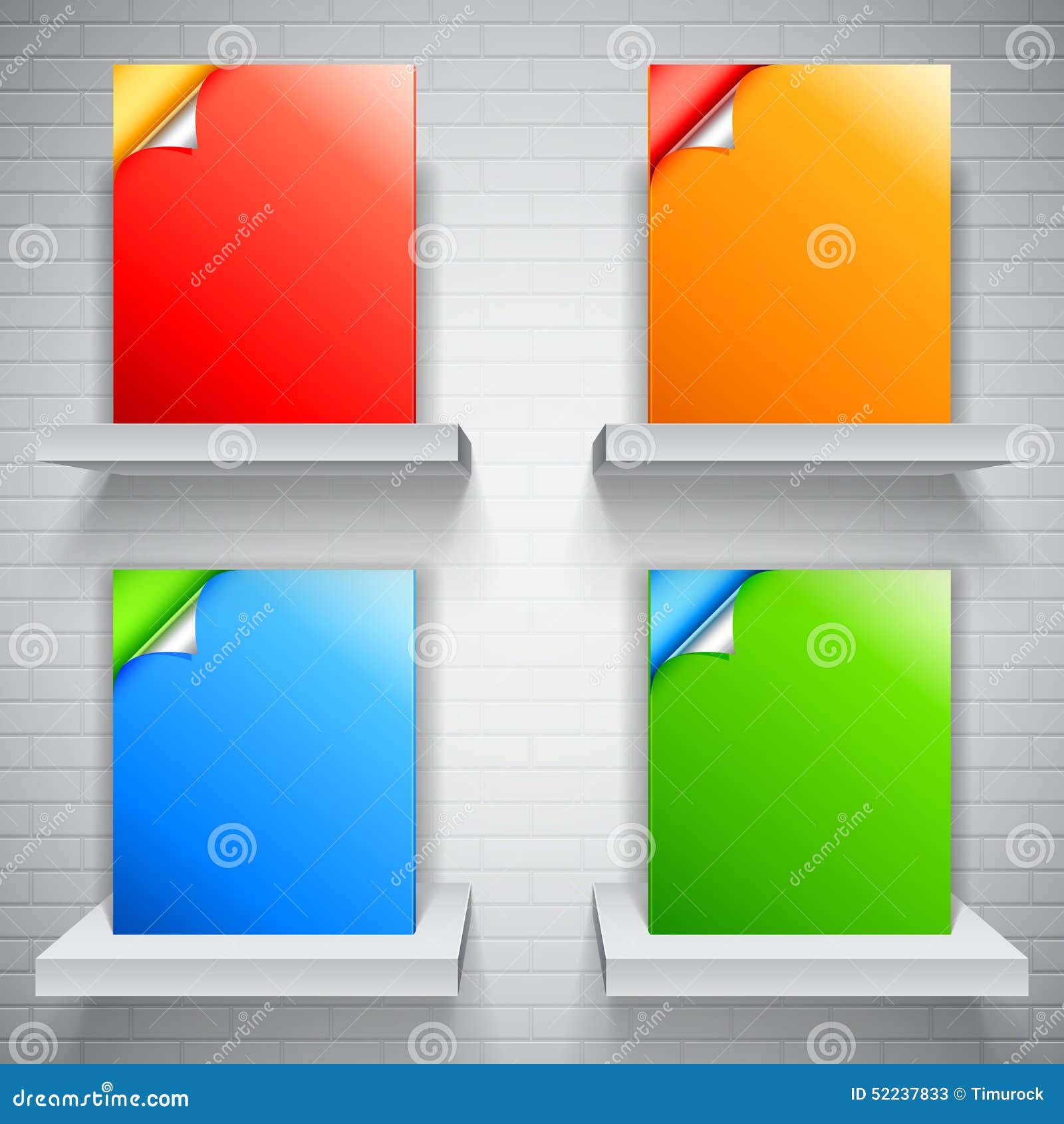Color Boxes stock vector. Illustration of empty, mockup - 52237833