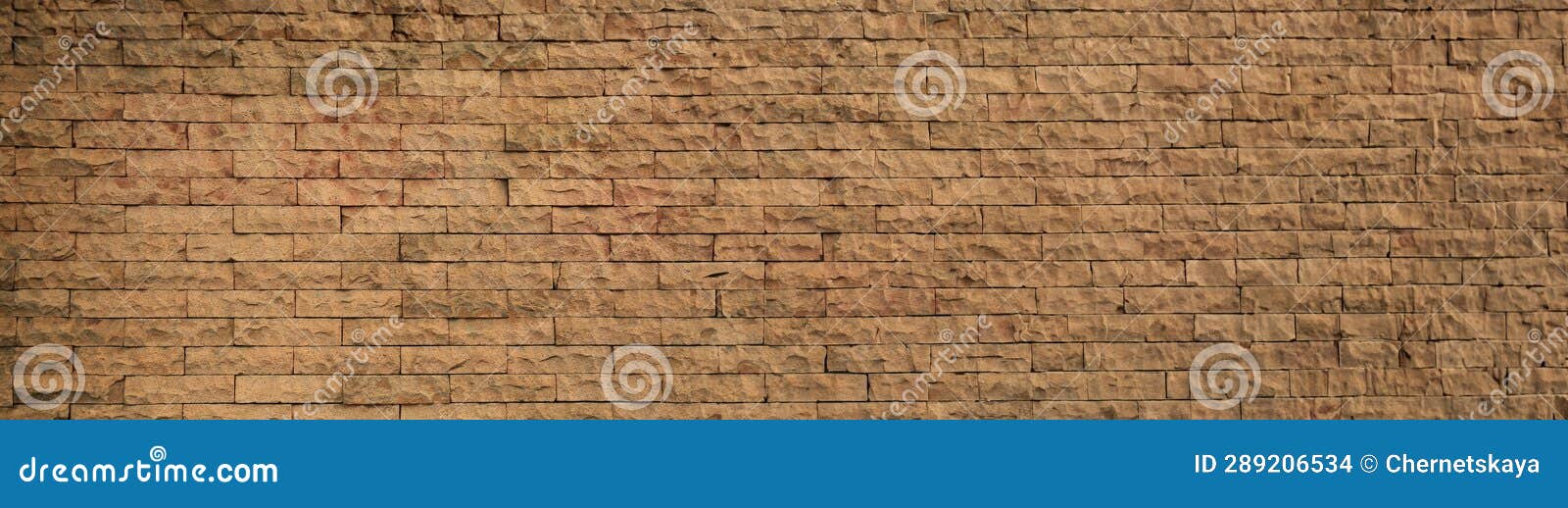 Color Brick Wall As Background, Banner Design Stock Photo - Image of ...