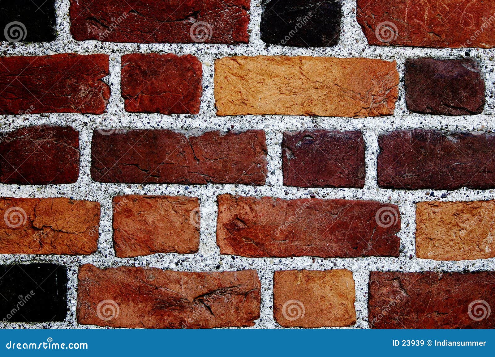 Color bricks wall stock image. Image of detail, masonry - 23939