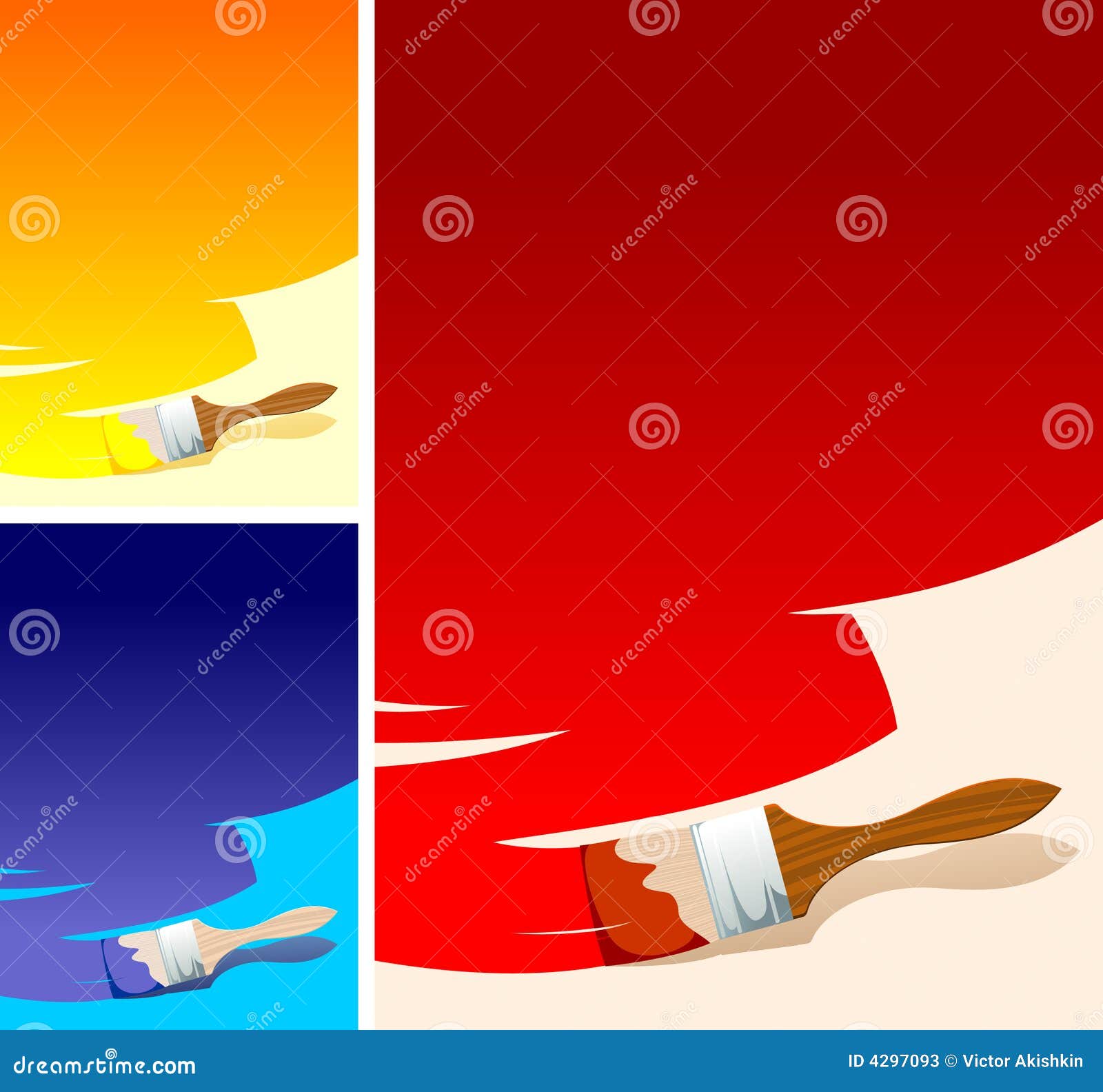 Color brush background stock vector. Illustration of painting - 4297093