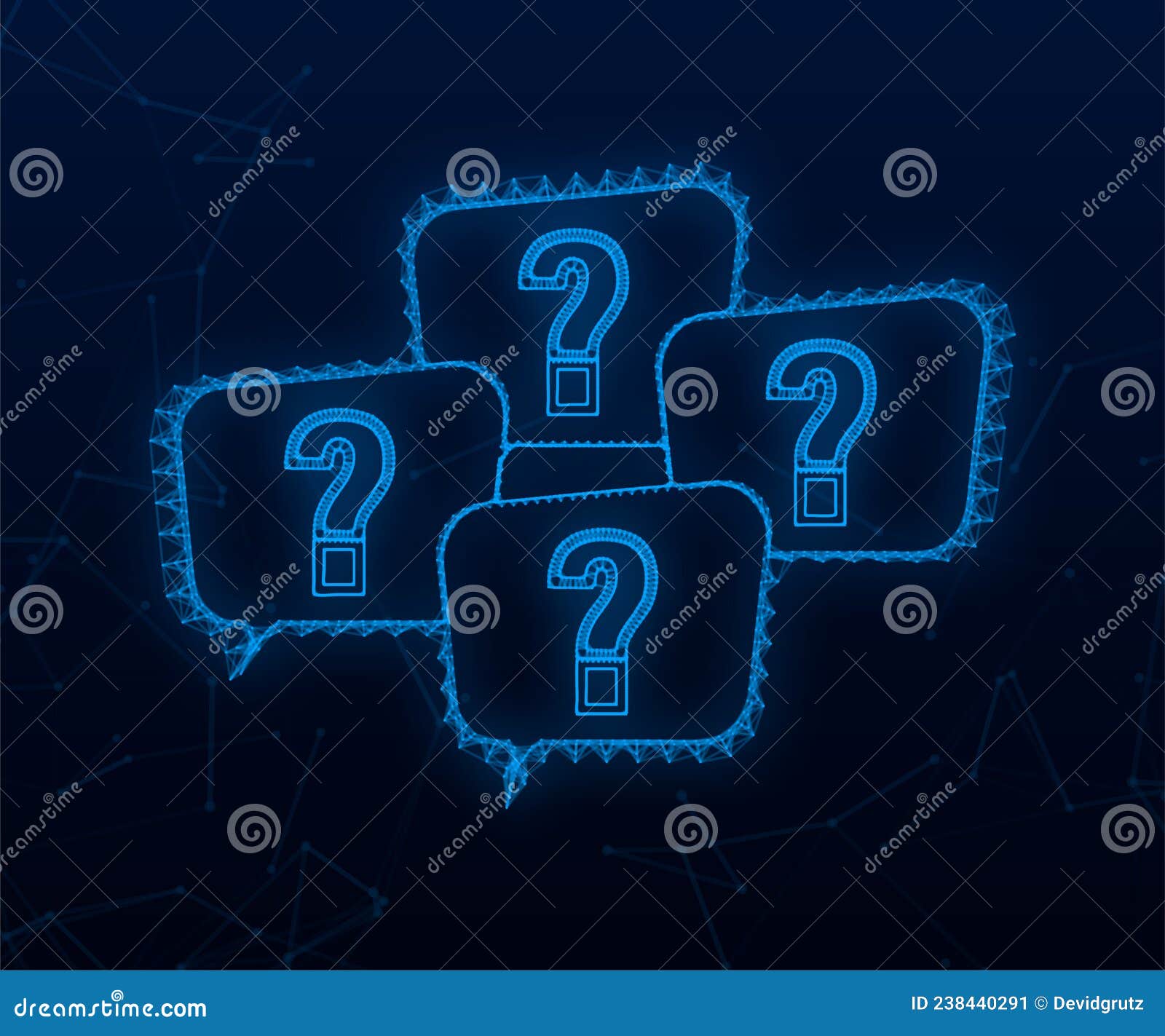 Color Bubble with Question Mark. Vector Stock Illustration Stock Vector ...