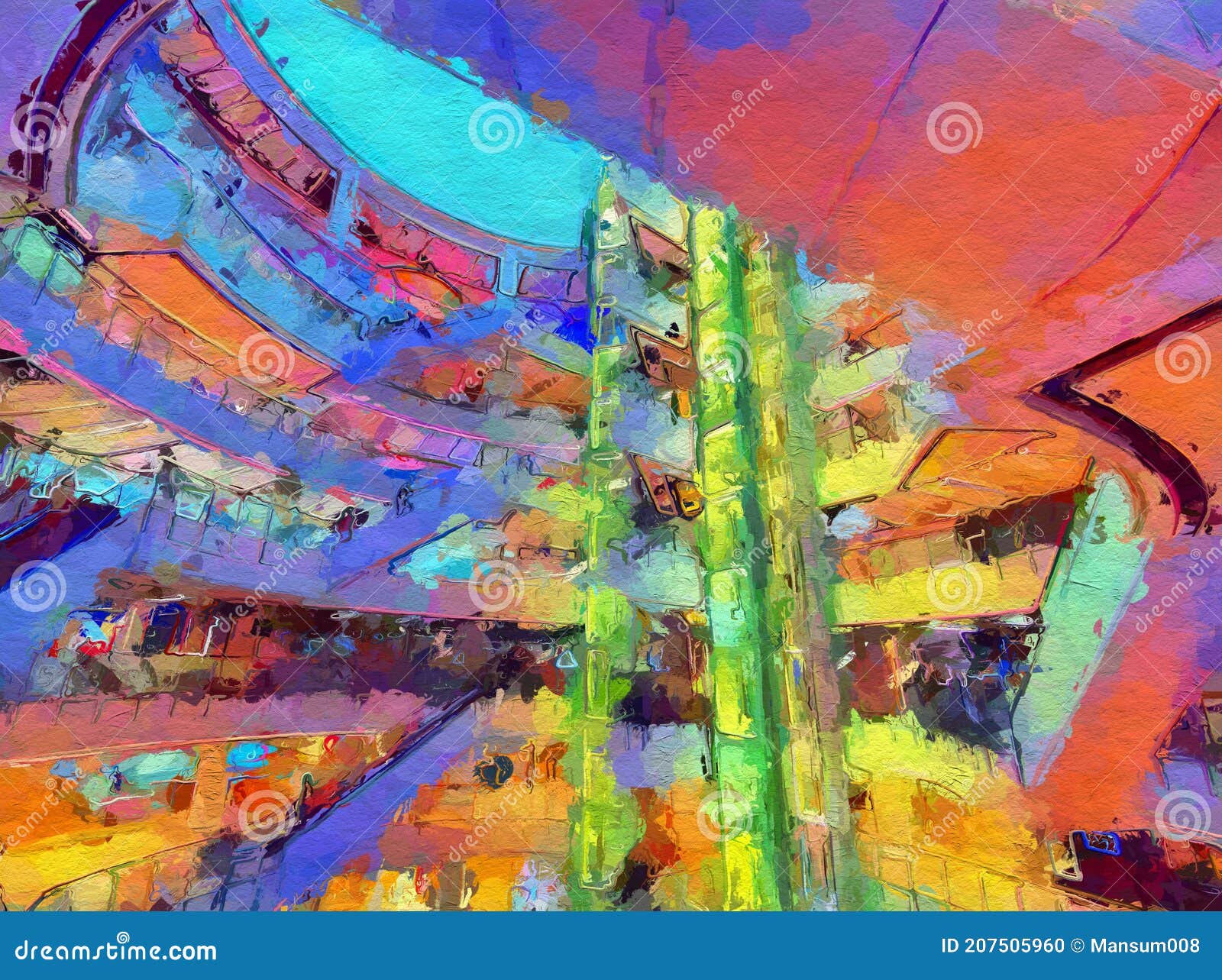 Color of Building Background Stock Illustration - Illustration of ...