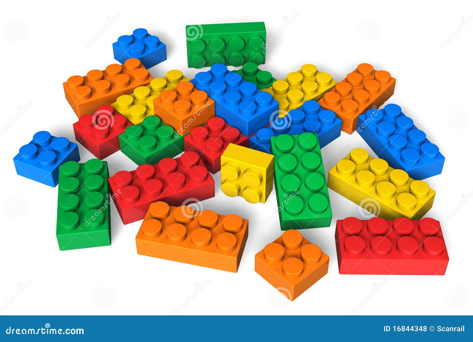 Color building blocks stock illustration. Illustration of child - 16844348