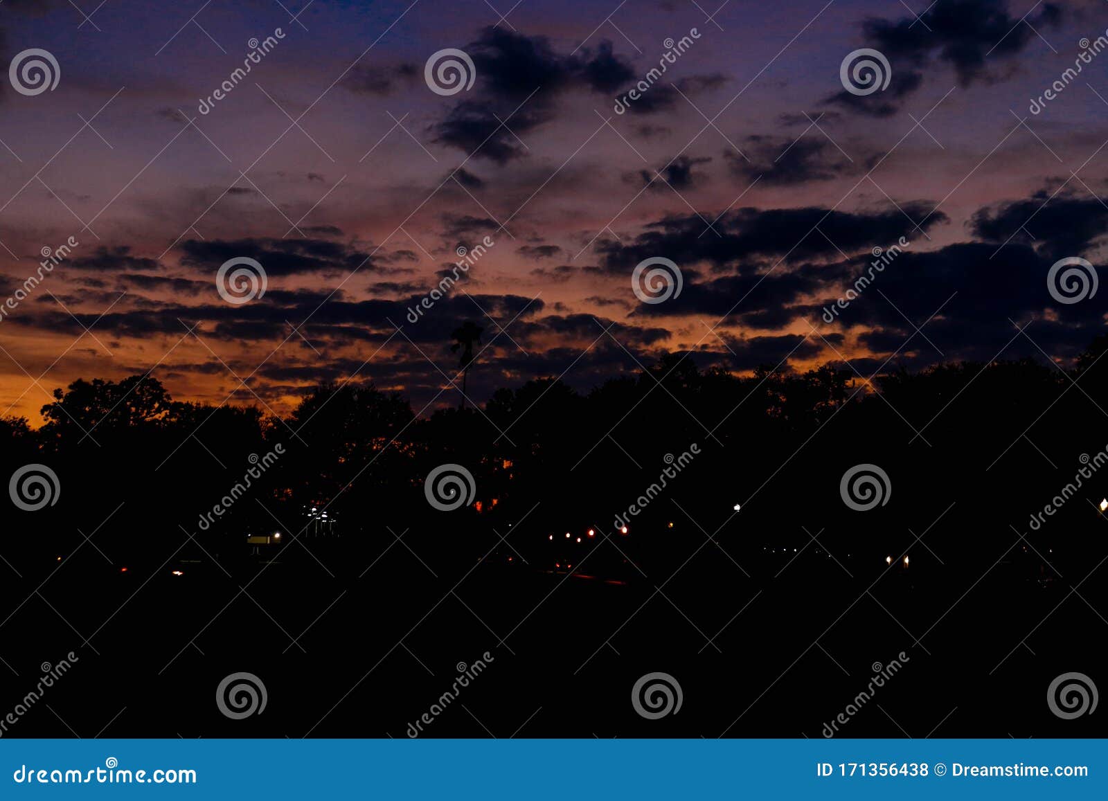 Color Burning Sunset stock photo. Image of florida, sunset - 171356438