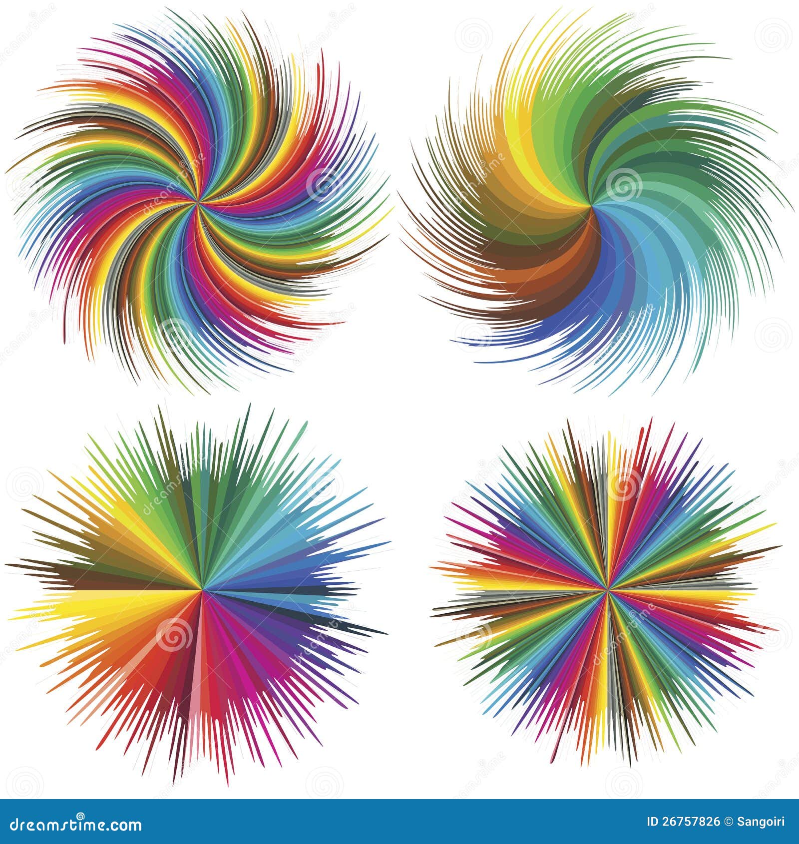 Color burst stock vector. Illustration of isolated, motion - 26757826