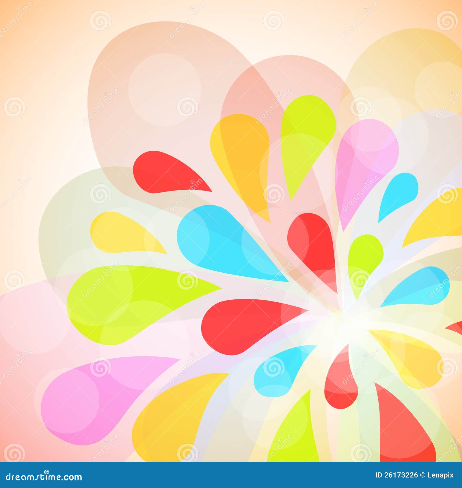 Color burst background. stock vector. Illustration of digital - 26173226