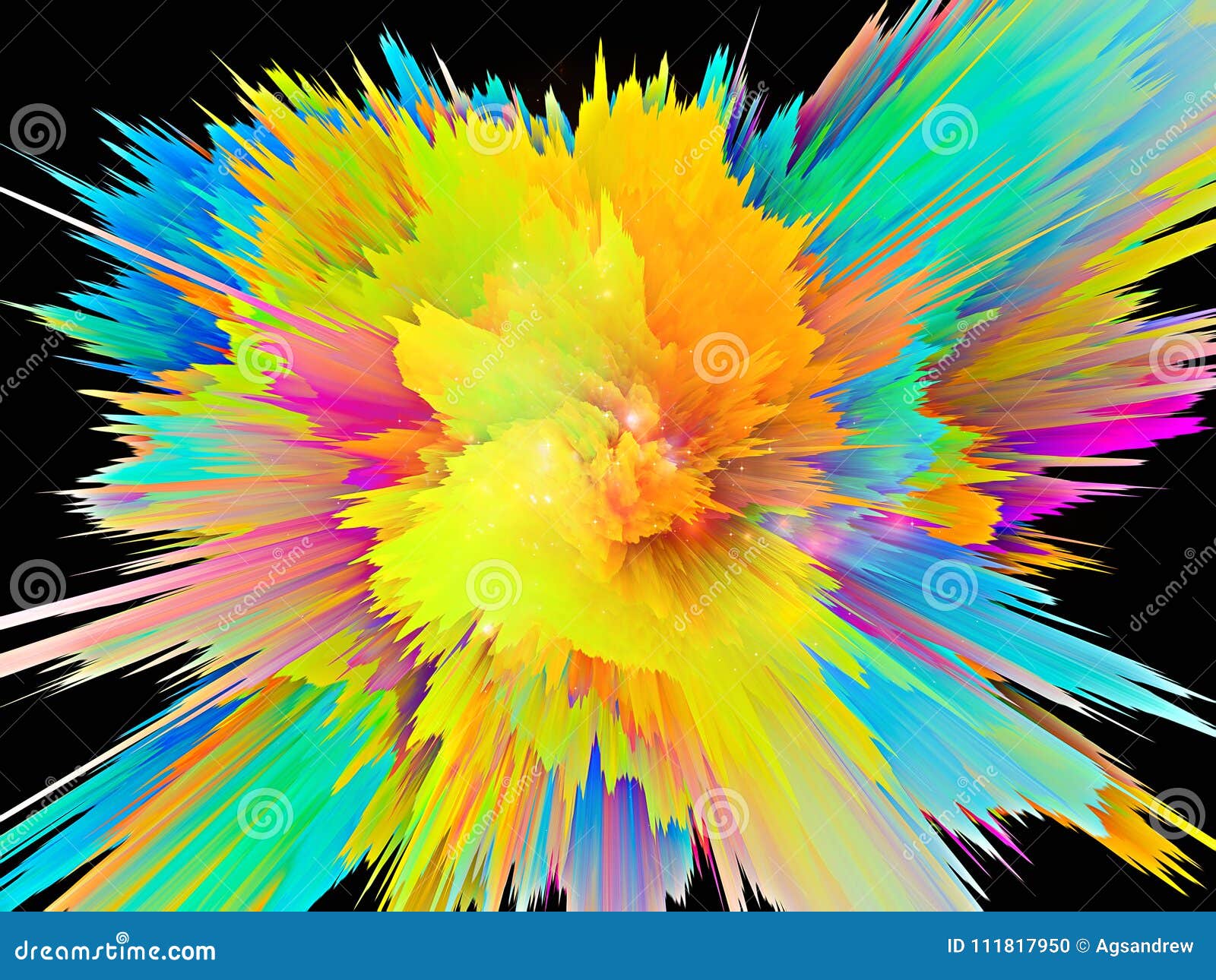 Color Burst stock illustration. Illustration of abstract - 111817950