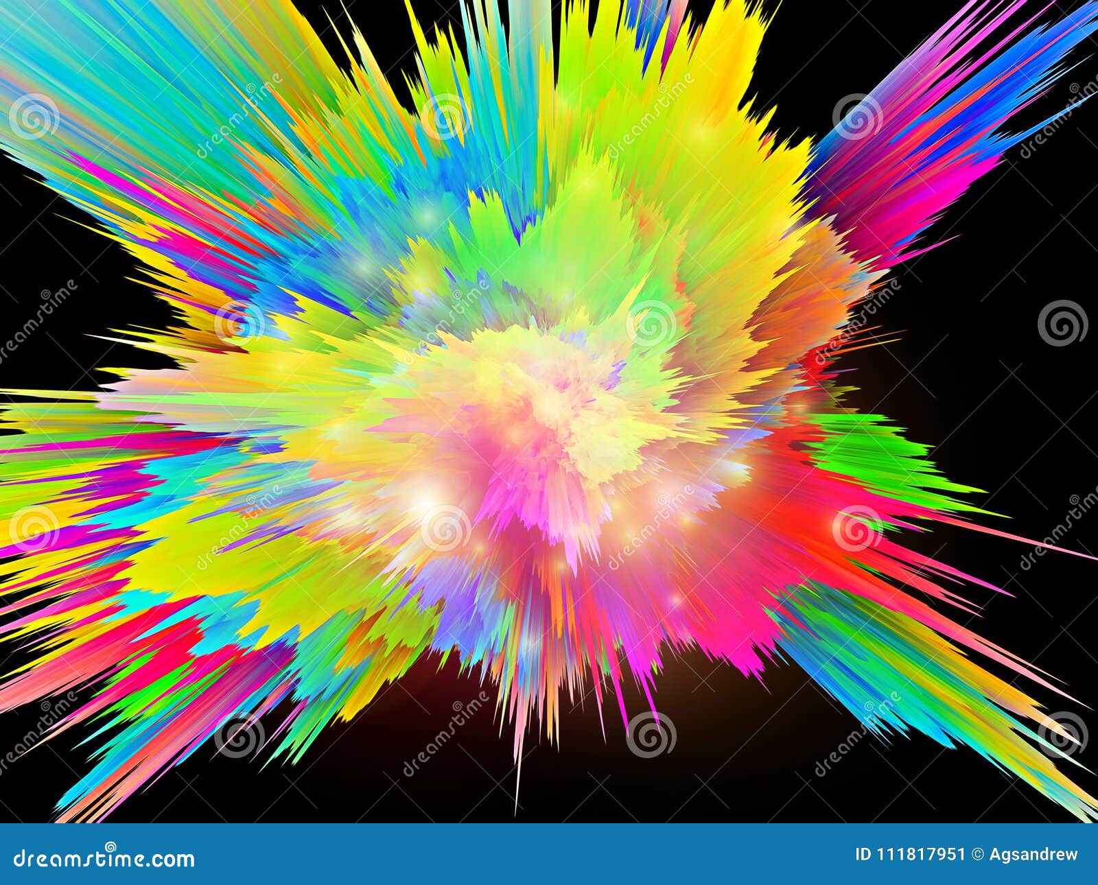 Color Burst stock illustration. Illustration of celebration - 111817951