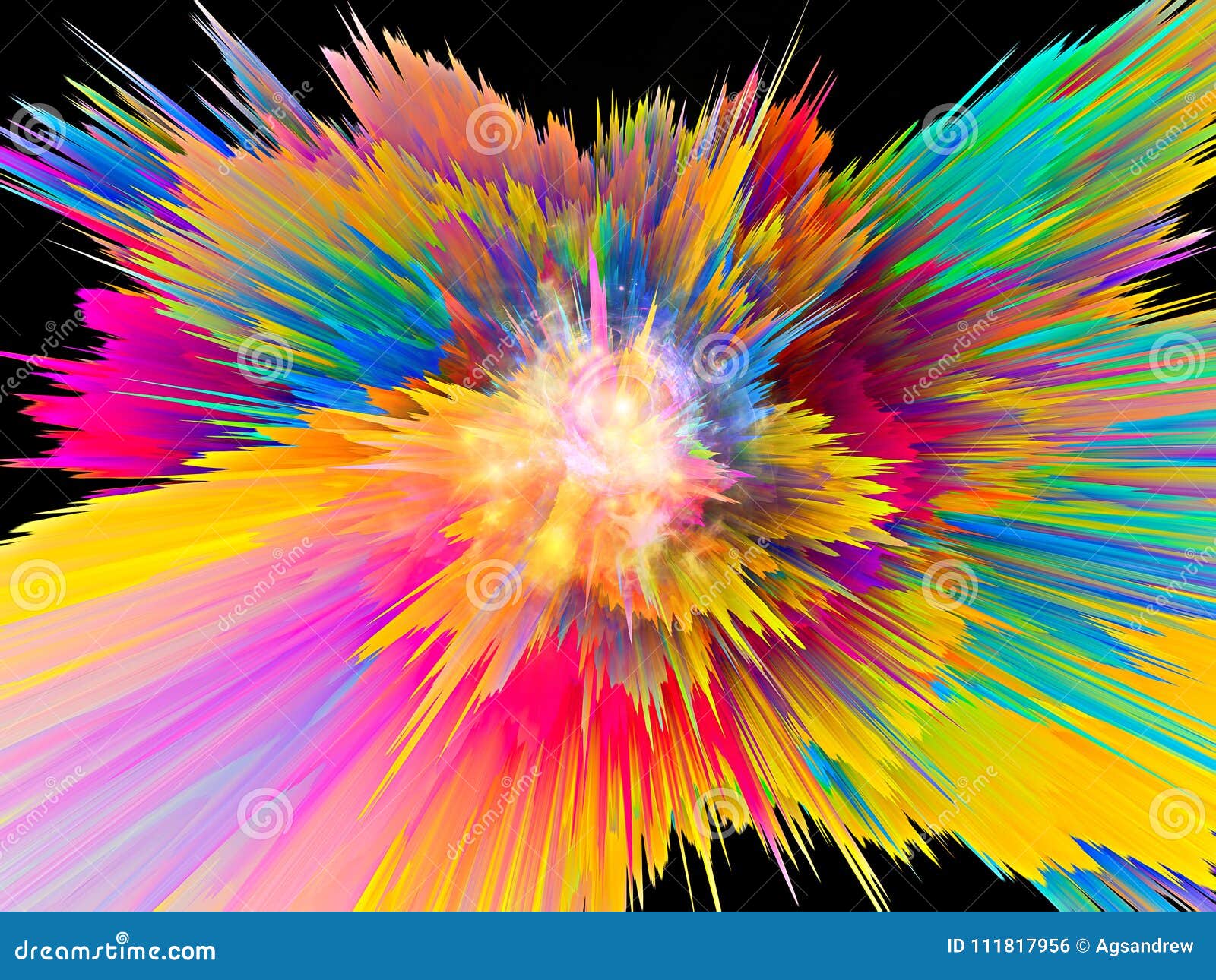 Color Burst stock illustration. Illustration of arrangement - 111817956