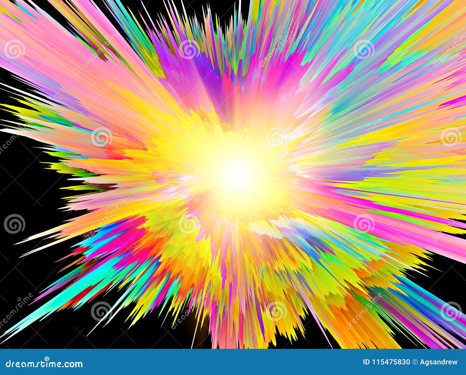 Color Burst stock illustration. Illustration of arrangement - 115475830
