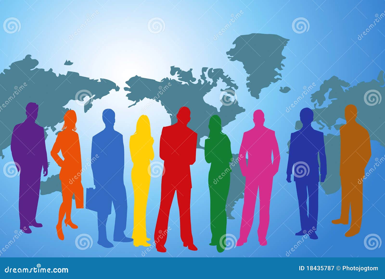 Color business people stock illustration. Illustration of creative ...