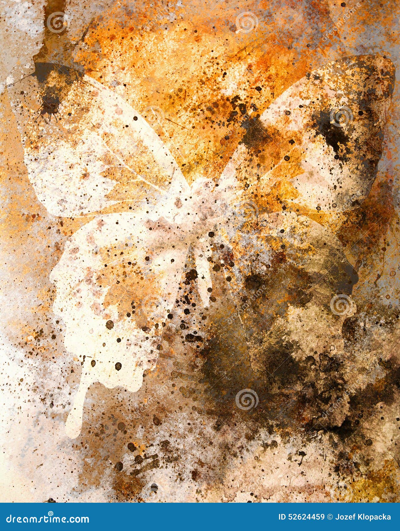 Color Butterfly, Illustration and Mixed Medium, Abstract Background ...