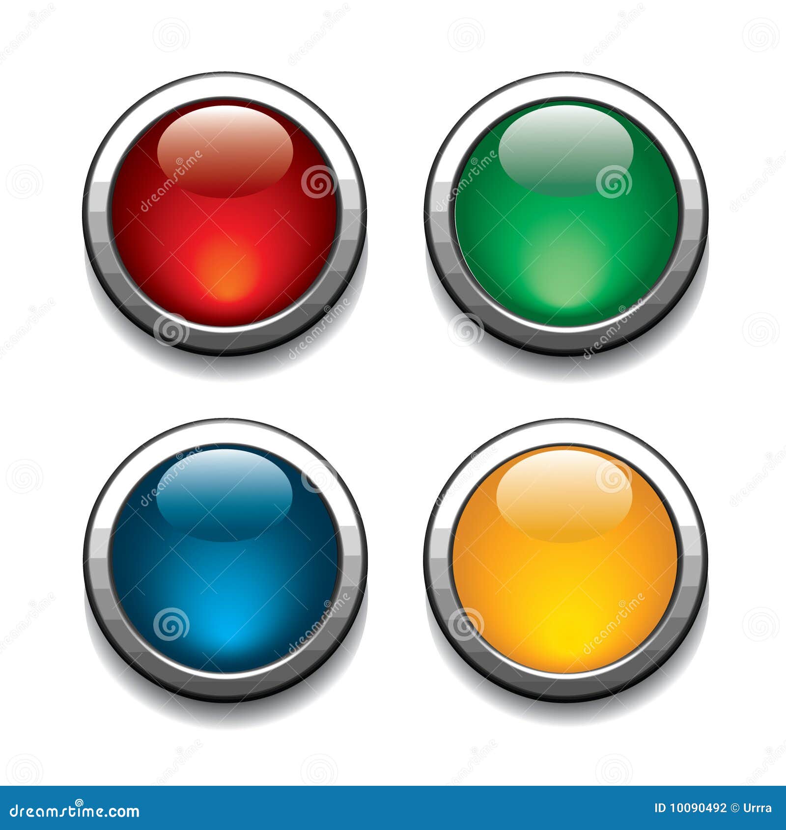 Color buttons stock vector. Illustration of compositions - 10090492