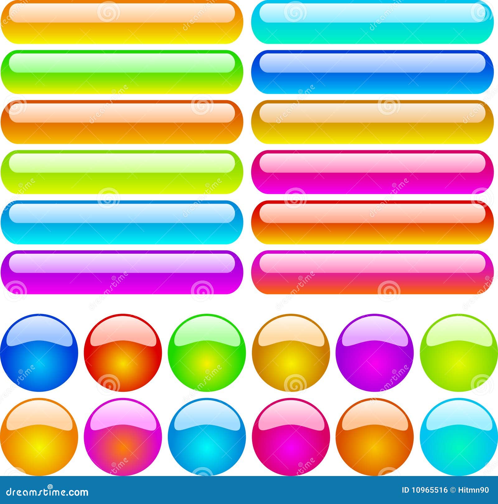 Color buttons stock vector. Illustration of design, bright - 10965516