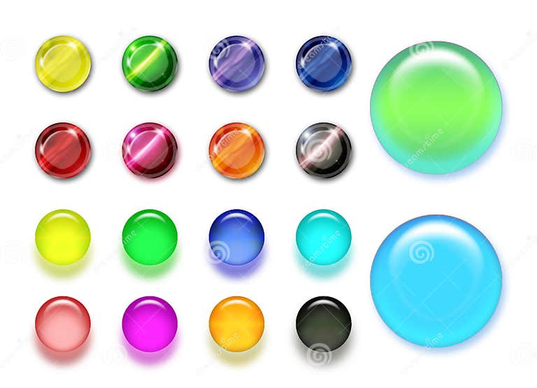 Color buttons stock illustration. Illustration of color - 1777863