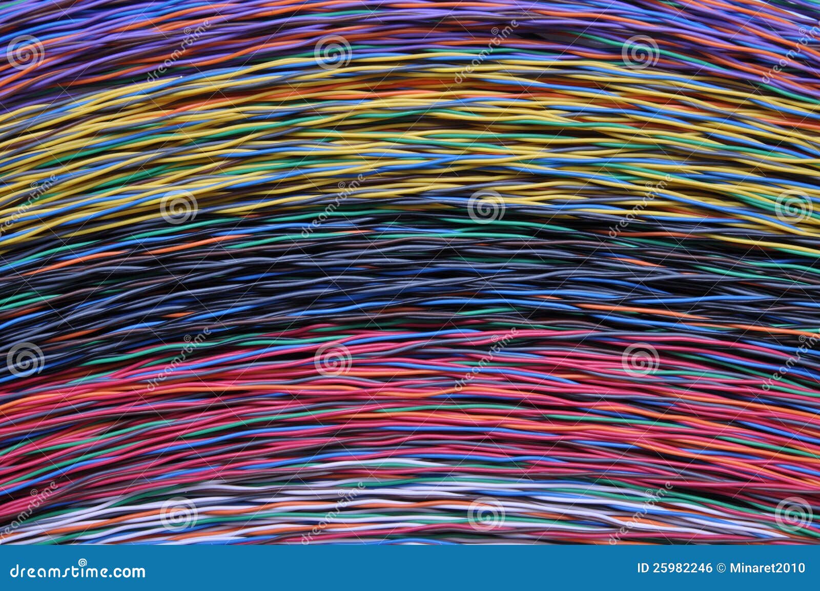 Color cable bundles stock photo. Image of high, electronics - 25982246