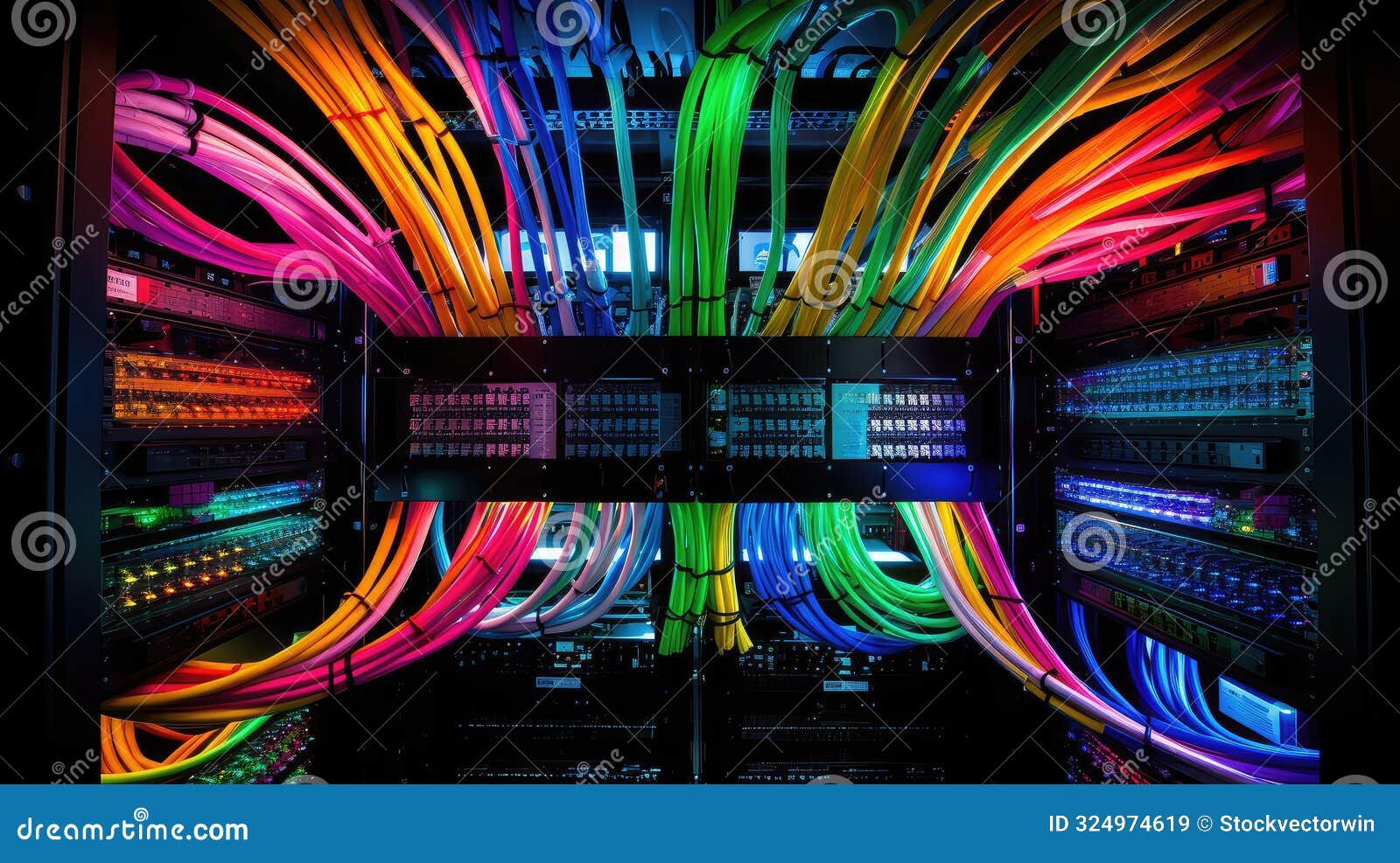 Color Cabling Royalty-Free Illustration | CartoonDealer.com #324974619