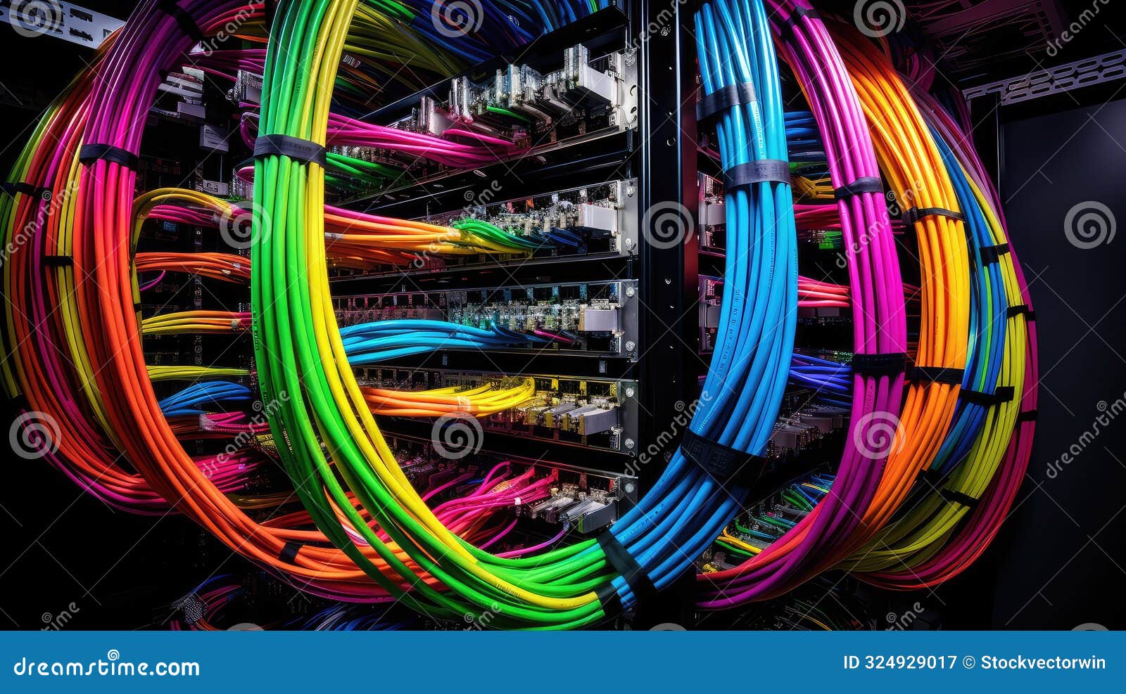 Color Cabling Royalty-Free Illustration | CartoonDealer.com #324974619