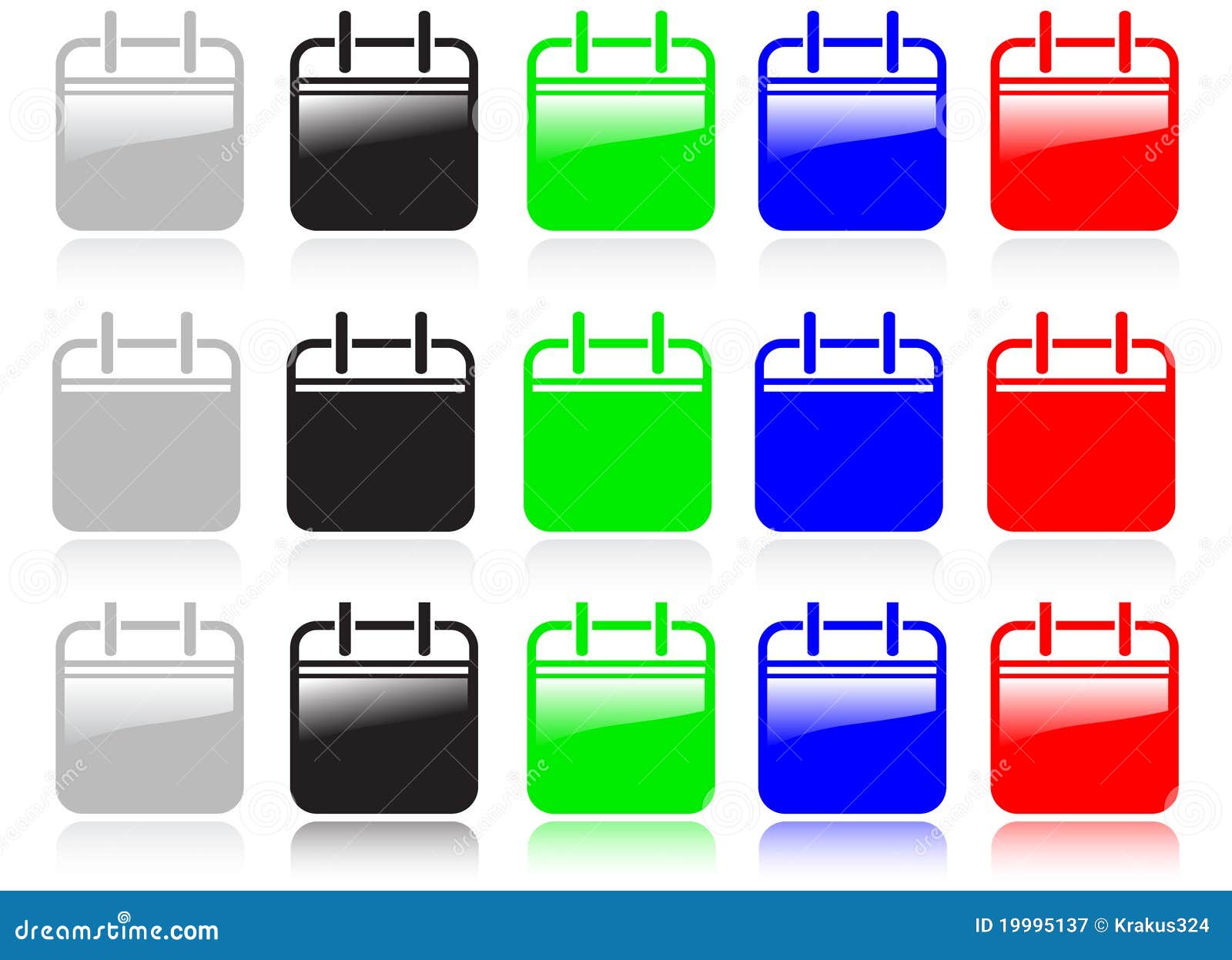 Color calendars stock illustration. Illustration of blue - 19995137