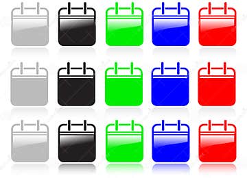 Color calendars stock illustration. Illustration of blue - 19995137