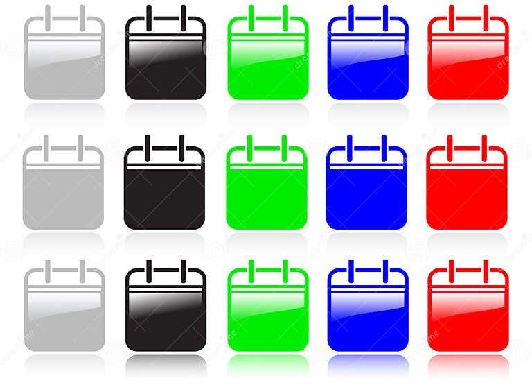 Color calendars stock illustration. Illustration of blue - 19995137