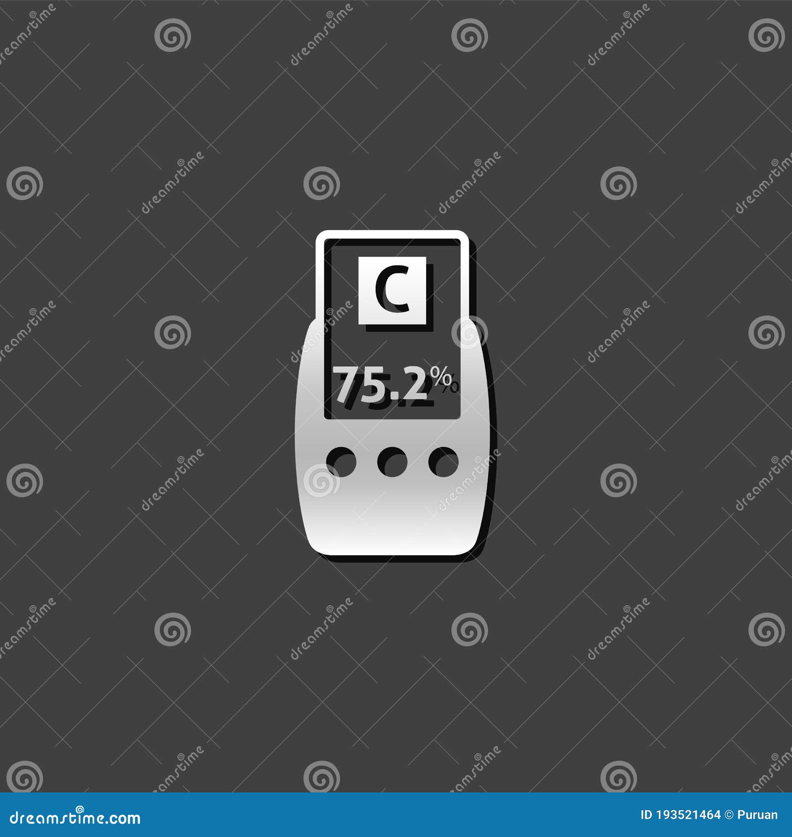 Metallic Icon - Densitometer Stock Vector - Illustration of press ...