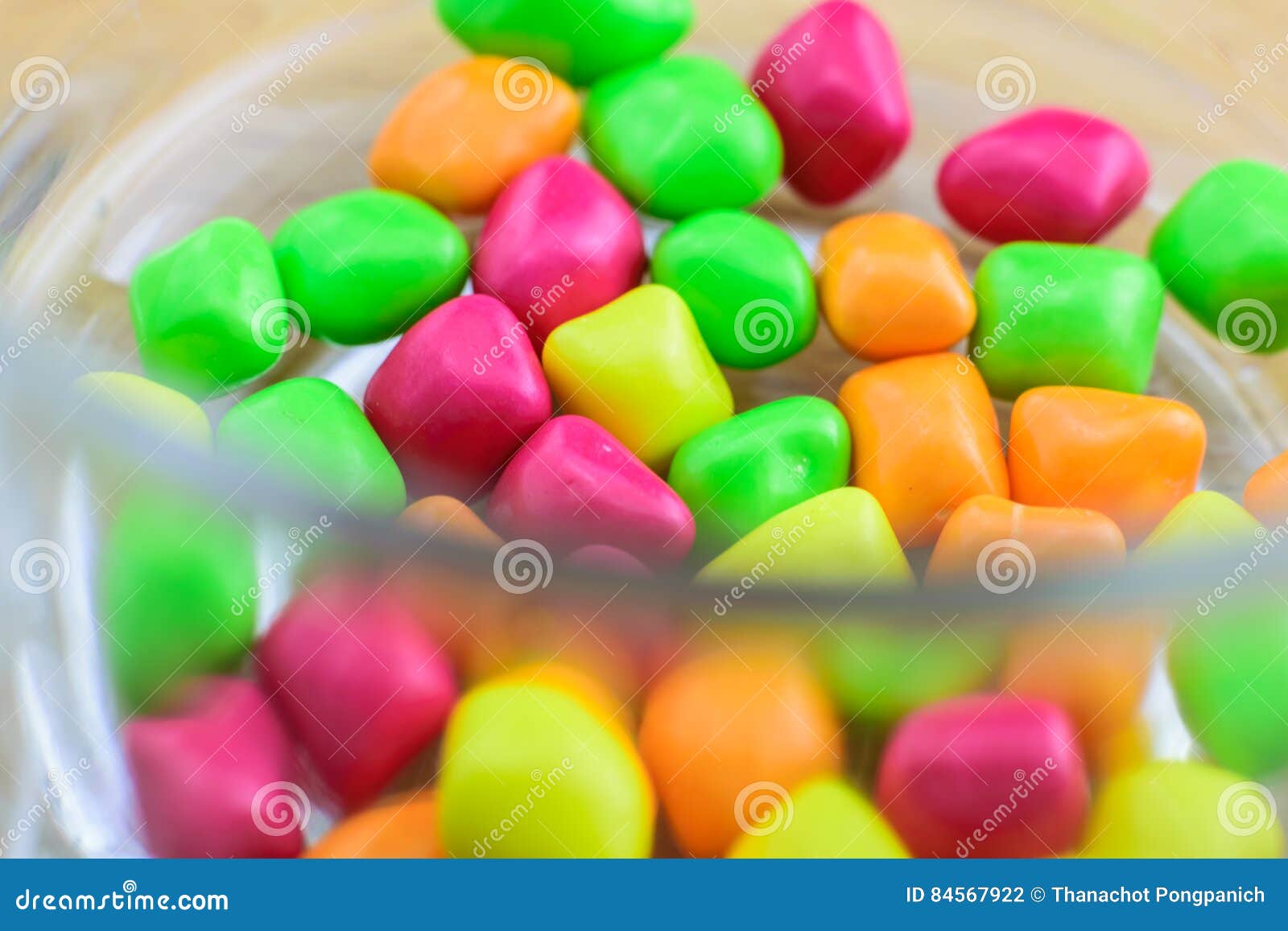 Color candy on a table stock photo. Image of chocolate - 84567922