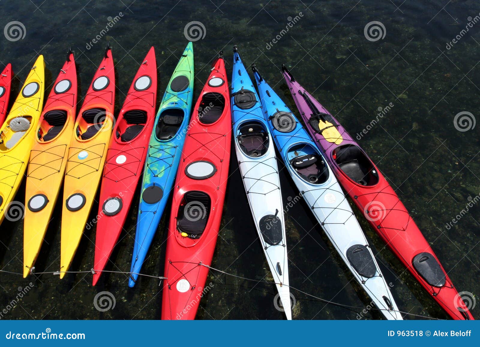 Color Canoes stock photo. Image of still, journey, canoe - 963518