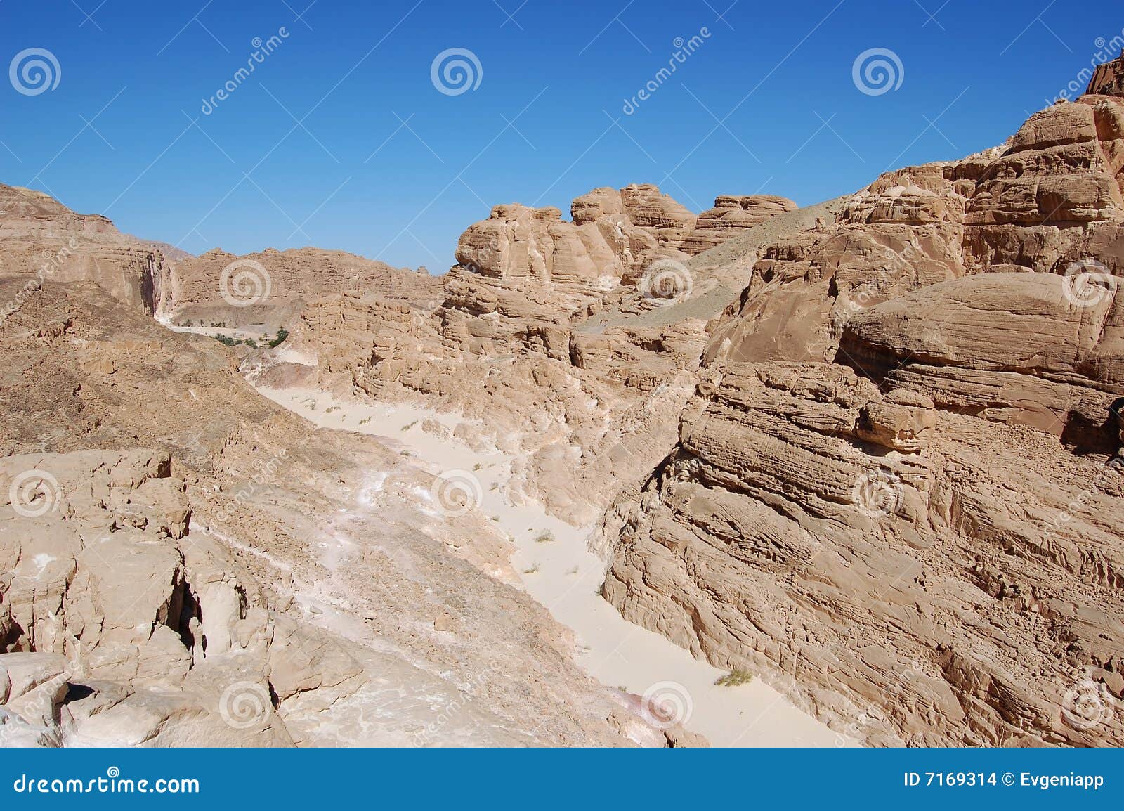 Color canyon in Egypt stock photo. Image of lands, color - 7169314