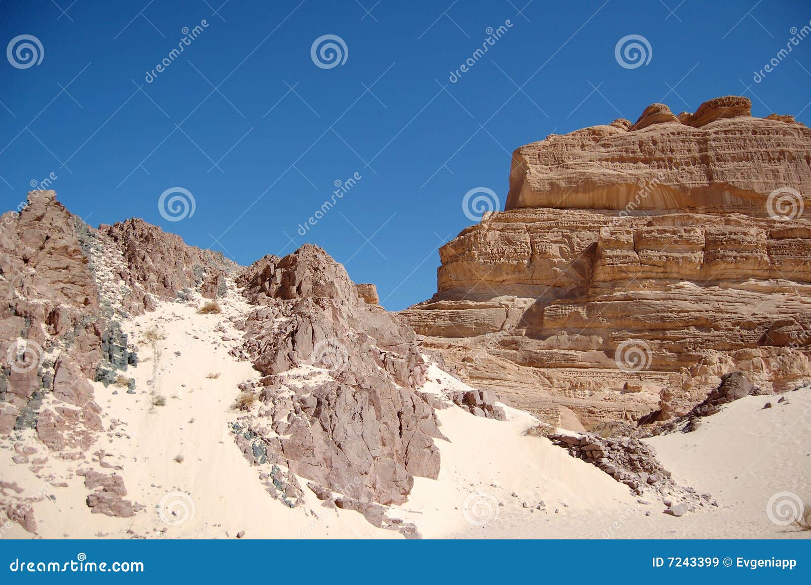 Color canyon in Egypt stock image. Image of natural, beauty - 7243399