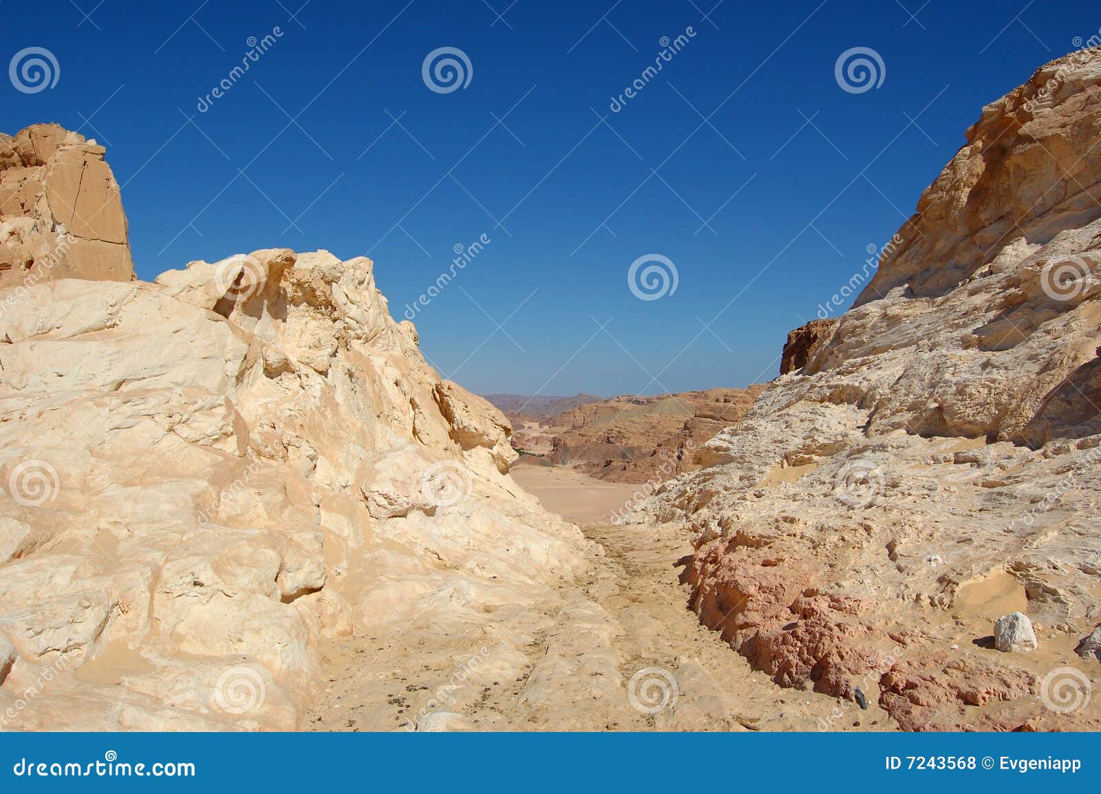 Color canyon in Egypt stock photo. Image of nature, excursion - 7243568