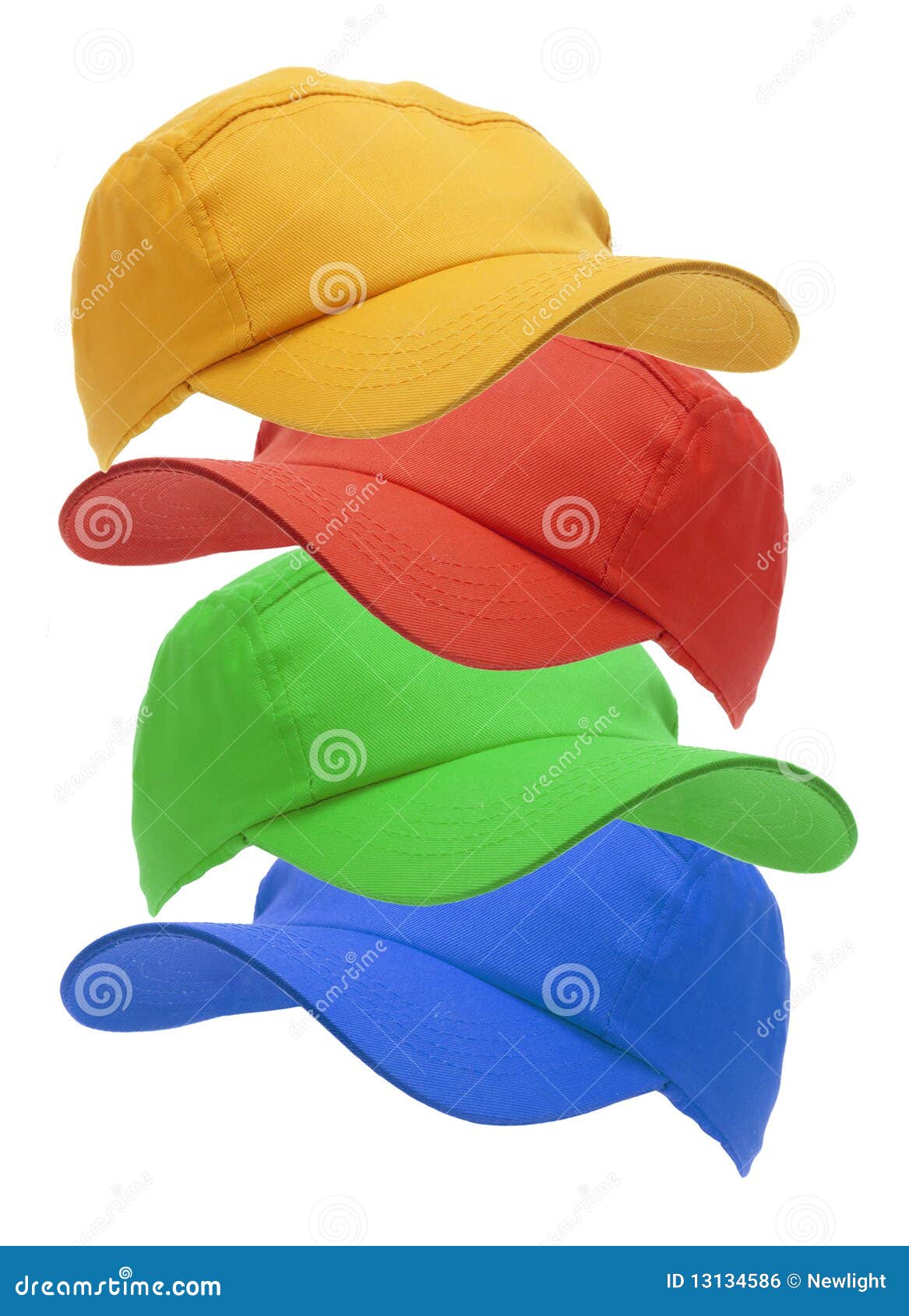 Color Caps stock photo. Image of headwear, colours, white - 13134586
