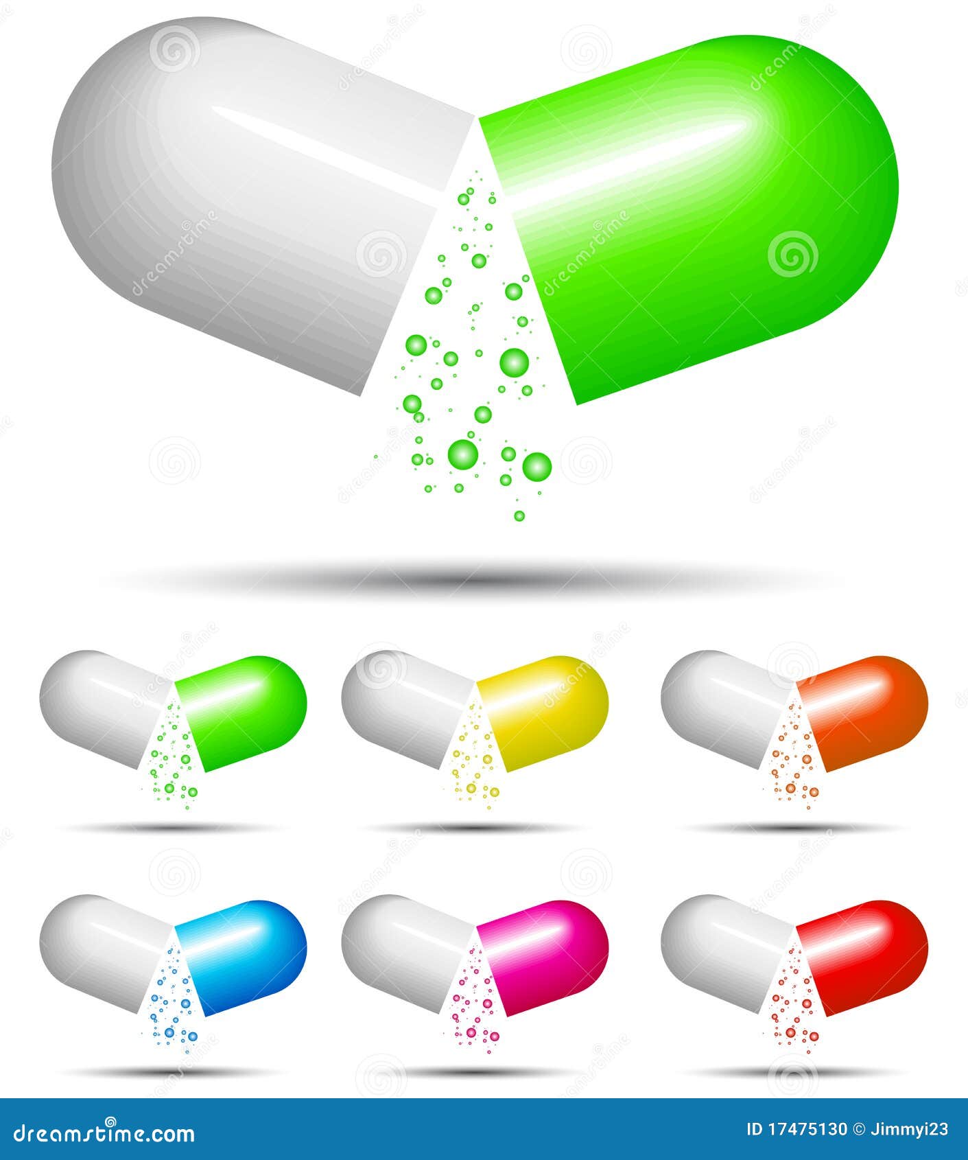 Color capsule stock vector. Illustration of cure, medication - 17475130