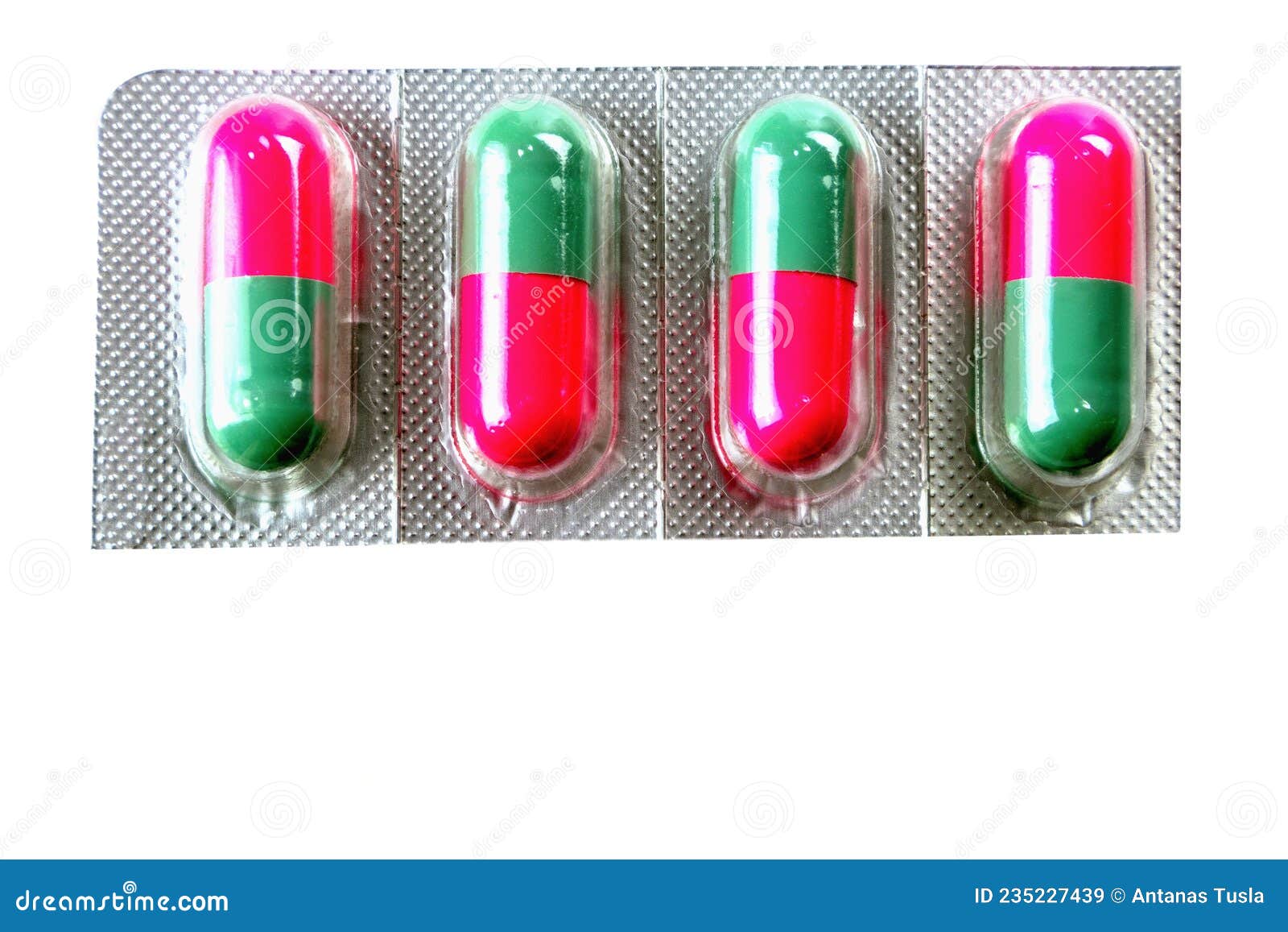 The Color Capsules are Packaged on a White Background Stock Image ...