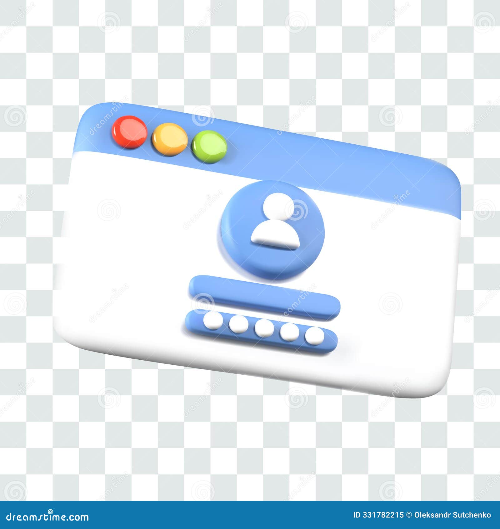 Color Card of Personalized Login Page. Private User Account, Working ...