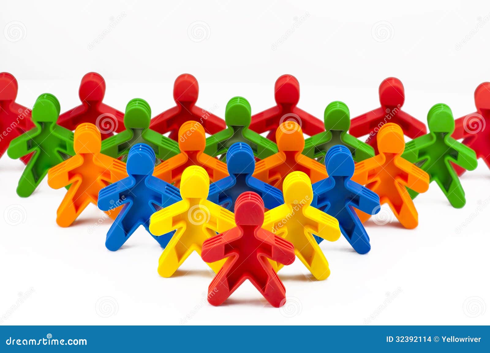Color Cartoon Team Stock Images - Image: 32392114