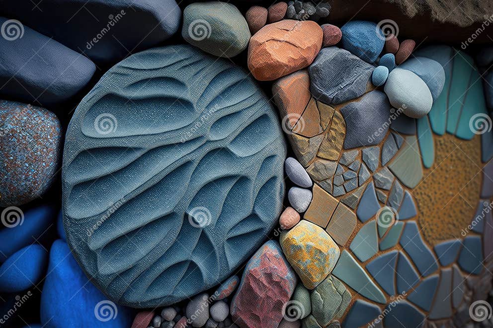Color, and Carved Stone Texture Stock Illustration - Illustration of ...
