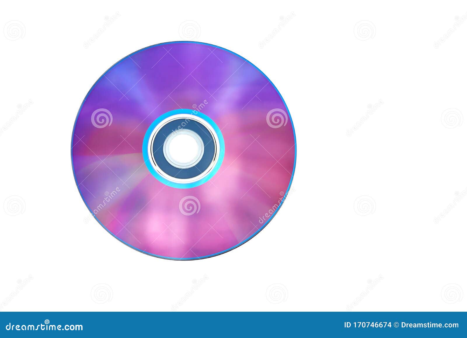 Color Cd Disk on a White Background Stock Photo - Image of ...