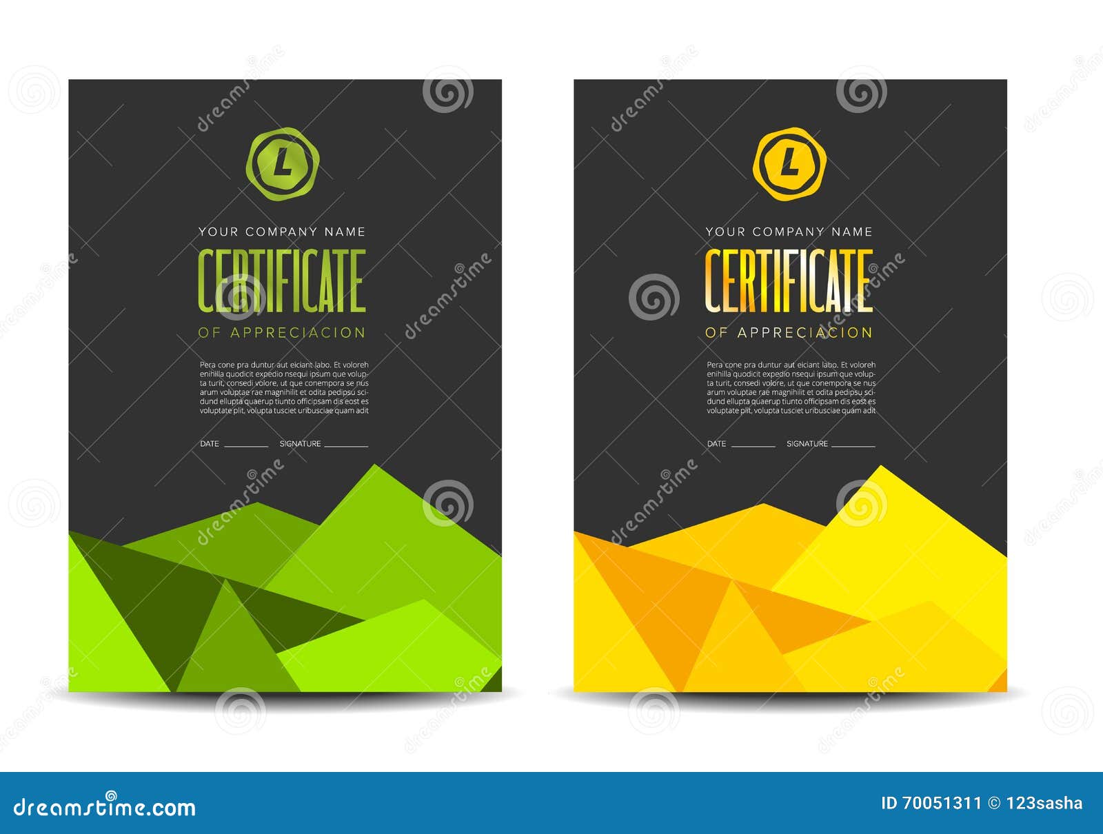 Color certificate design stock vector. Illustration of seal - 70051311