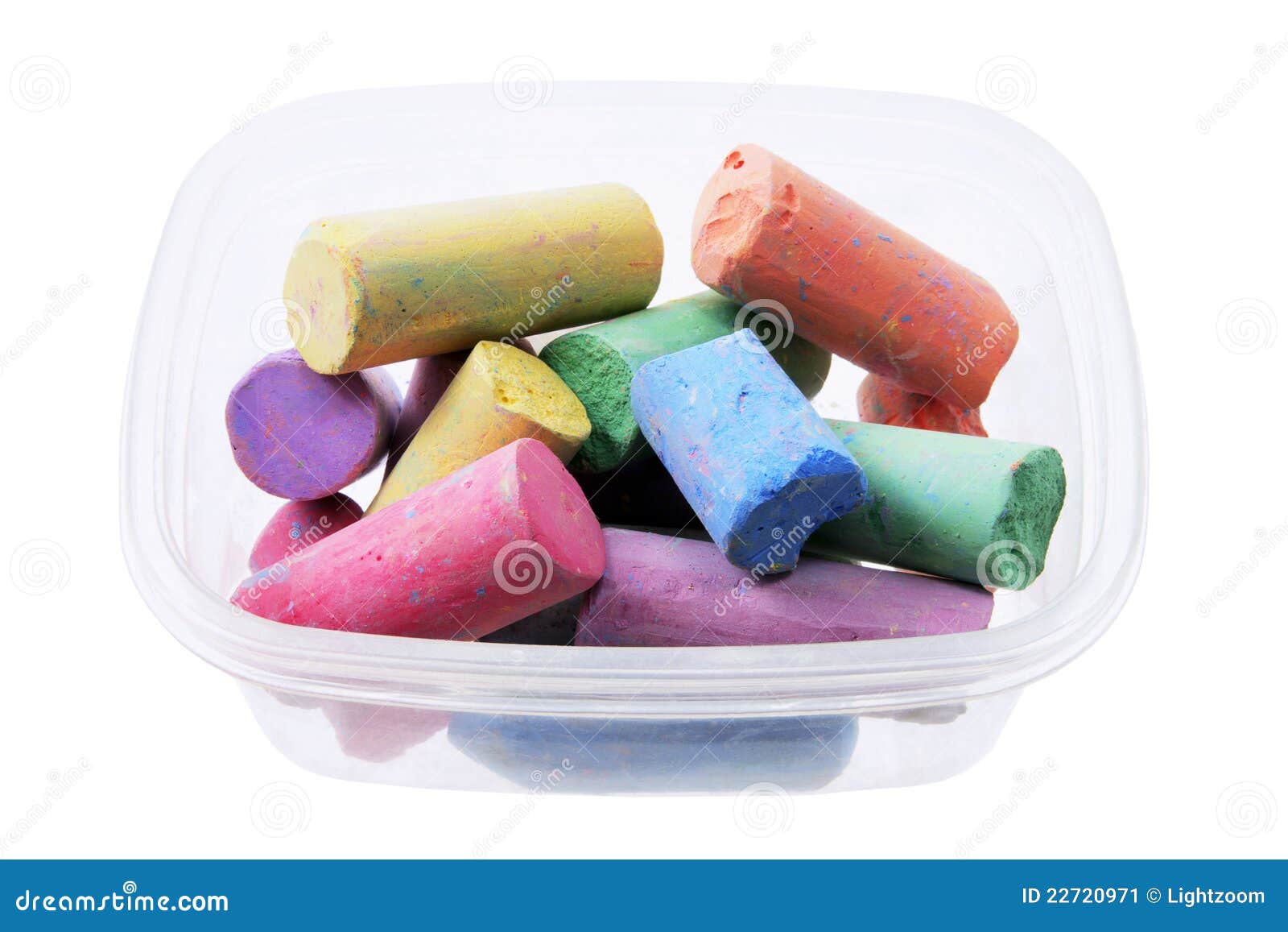 Color Chalks in Box stock image. Image of draw, shot - 22720971