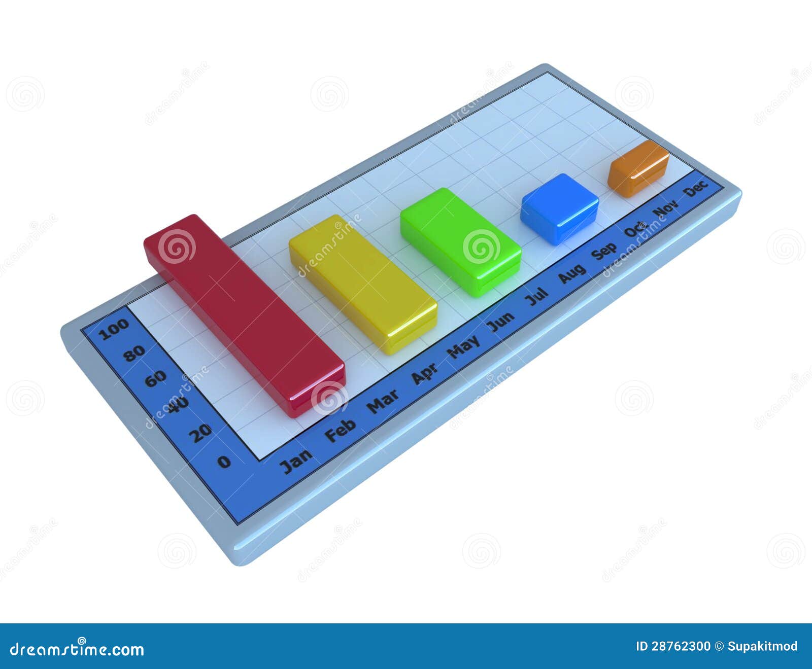 Color chart stock illustration. Illustration of financial - 28762300