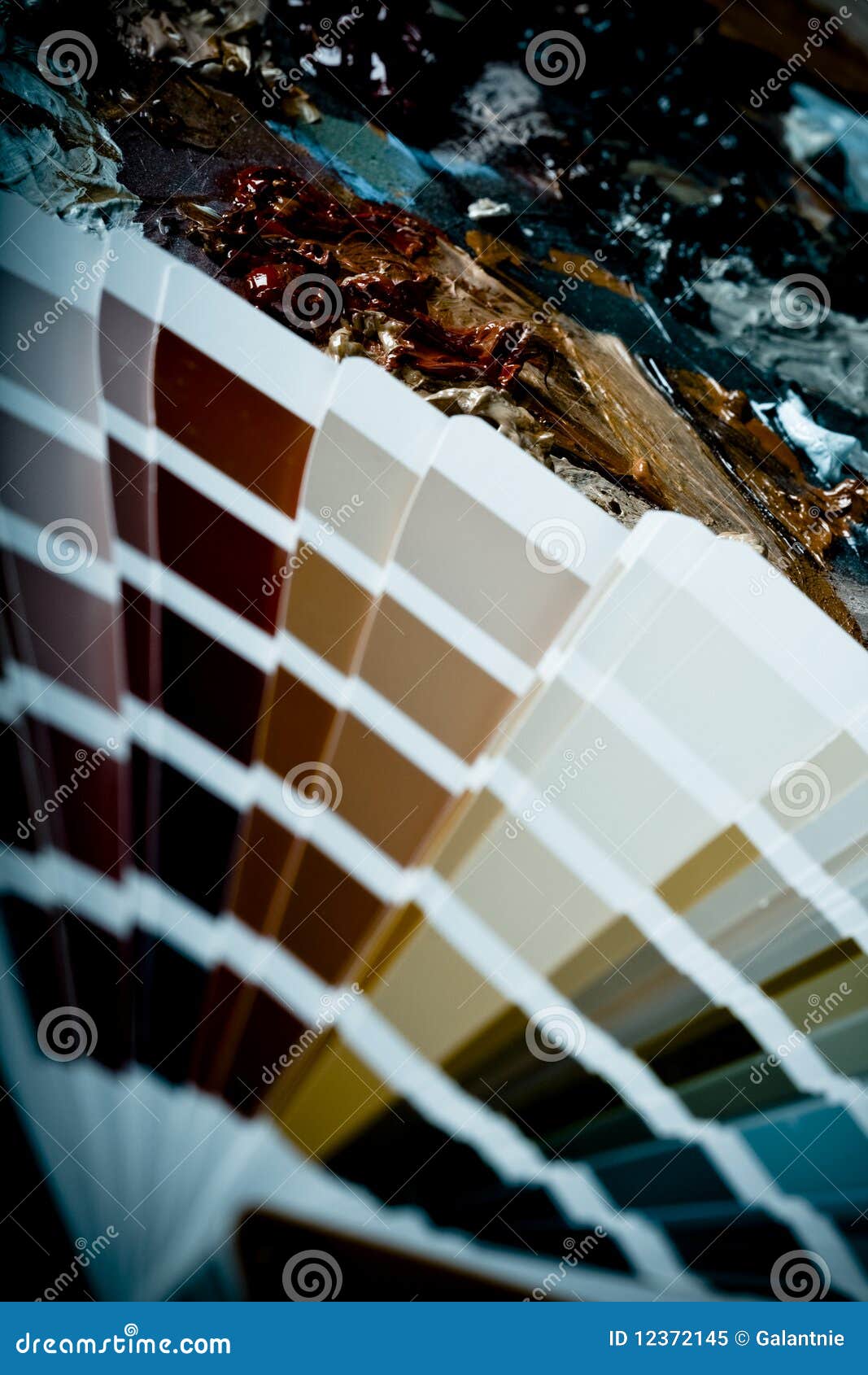 Color Chart and Artistic Paint Stock Image - Image of abstract, design ...
