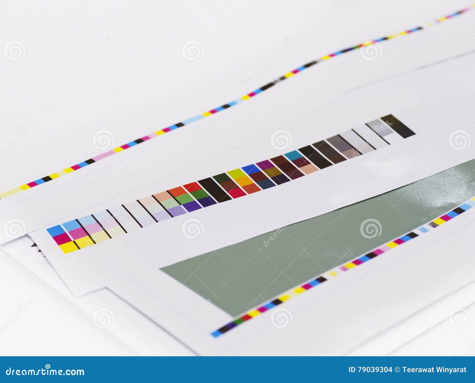 Color Chart on Digital Printing Offset Industry Layout Work Process ...