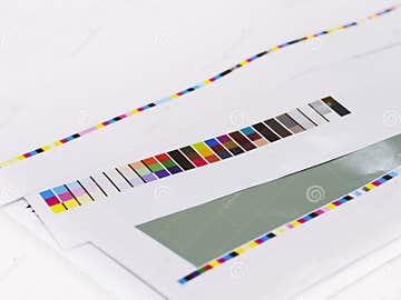 Color Chart on Digital Printing Offset Industry Layout Work Process ...