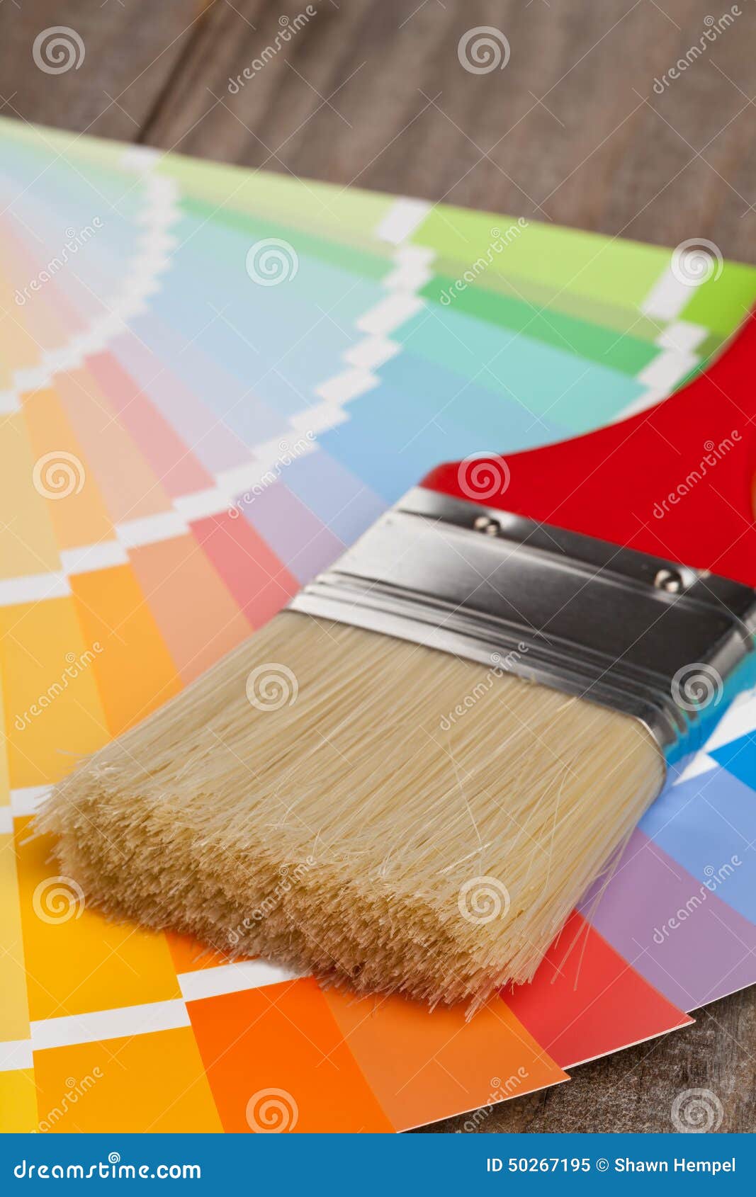 Color Chart Guide With Brush Royalty-Free Stock Photography ...