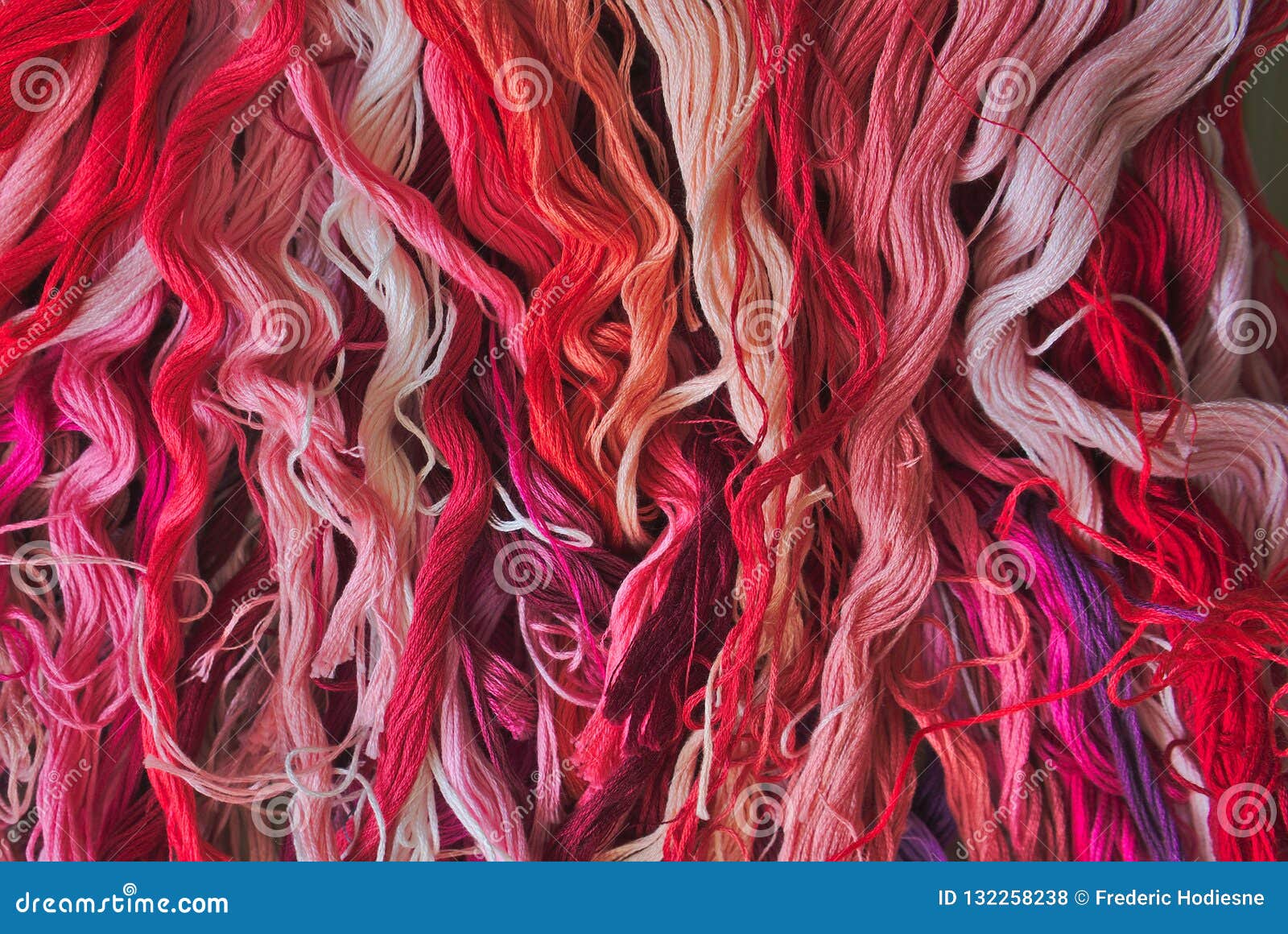 Color Chart of Red Cotton Thread Stock Photo - Image of soft, graphic ...