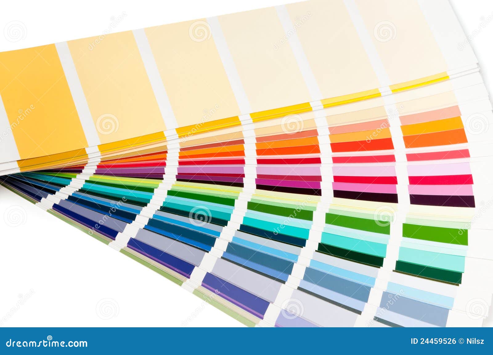 Color charts fanned out stock photo. Image of color, design - 24459526