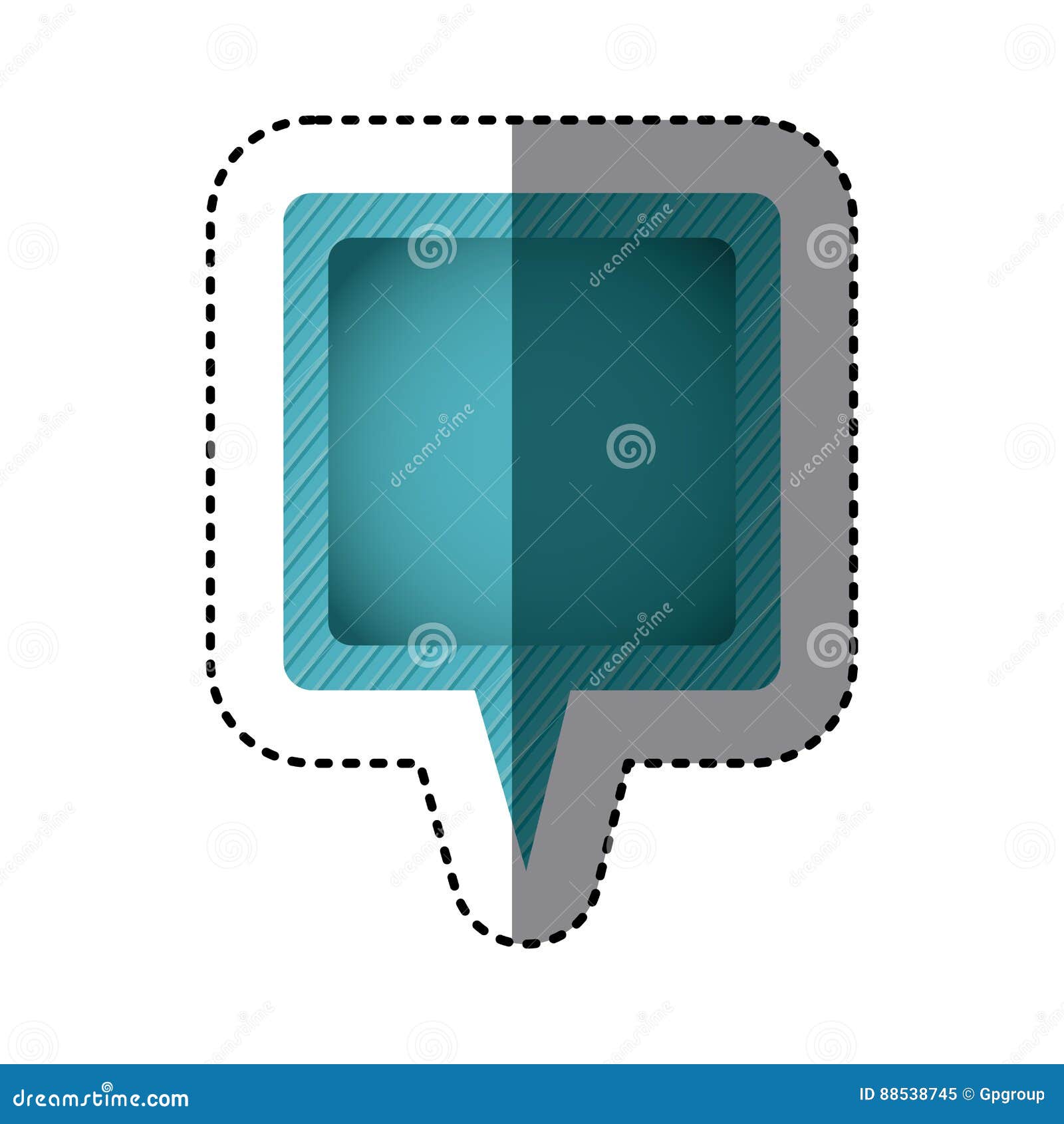 Color chat bubble icon stock illustration. Illustration of graphic ...