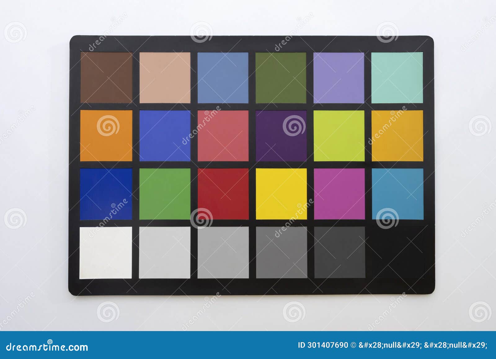 Color Checker Card for Photography Stock Photo - Image of blue, catalog ...